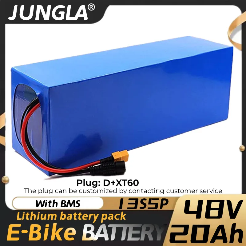 E Bike Li ION Battery 48V 13S5P 20Ah Battery Pack 1000W High Power 20 ...