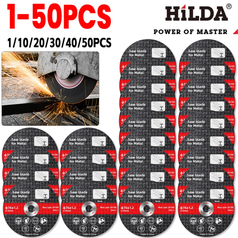 1-50Pcs 76mm Metal Cutting Discs Wear Resistance Sanding Cutting Discs ...