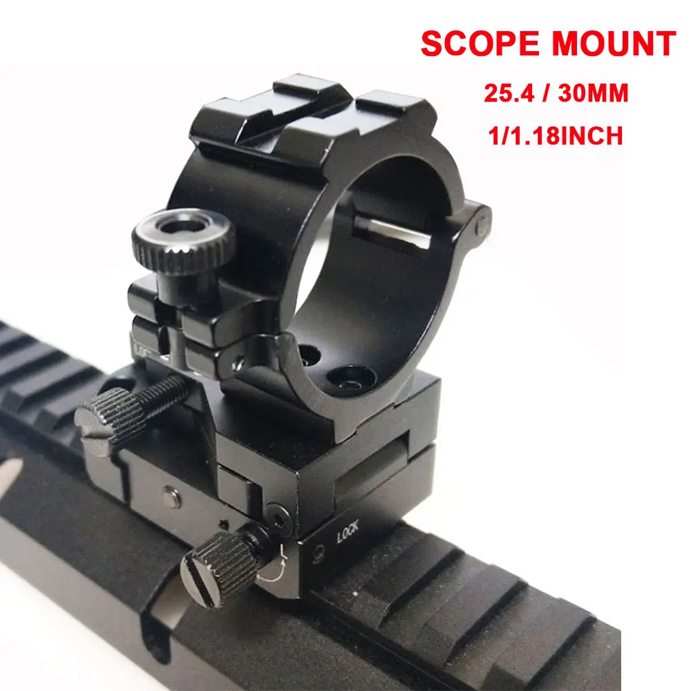 Hunting Adjustable Picatinny Rail Mounts For Scopes Weaver 21mm Airsoft ...