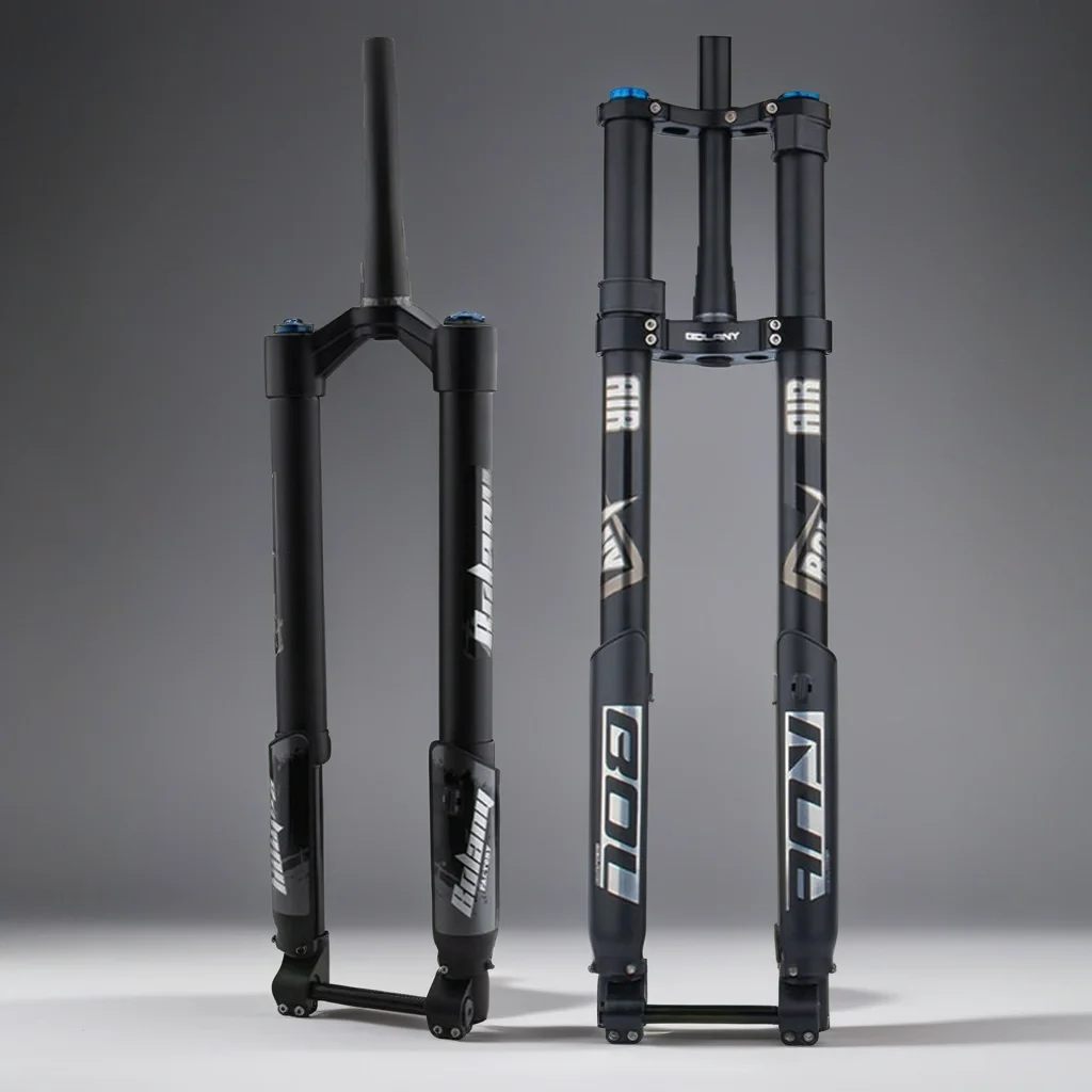 BOLANY-Double-Shoulder-Inverted-Bike-Fork-MTB-Fork-26-27-5-29inch-Boost ...