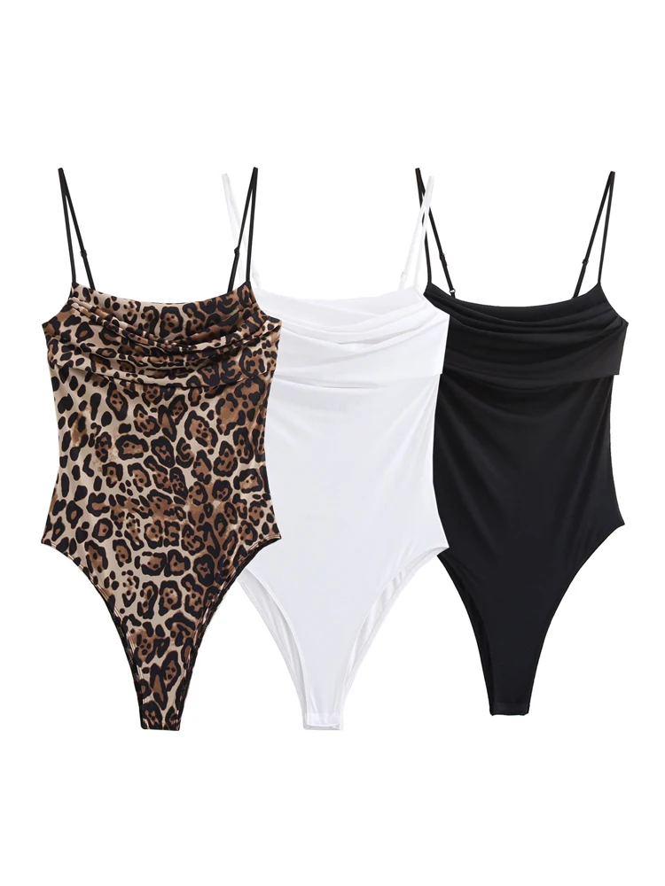 KAOPU-ZA-body-ajustado-con-estampado-de-leopardo-para-mujer-traje ...
