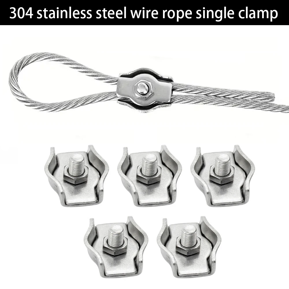 304-Stainless-Steel-Wire-Rope-Clamp-Cable-Clamp-Single-Fixed-Cable ...