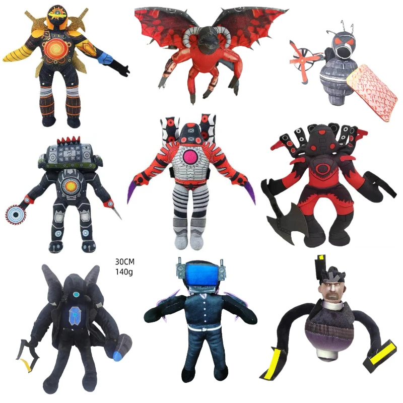 Dark-Titan-Clock-Man-Plushies-Toy-Titan-Speakerman-Doll-Titan-Computer ...