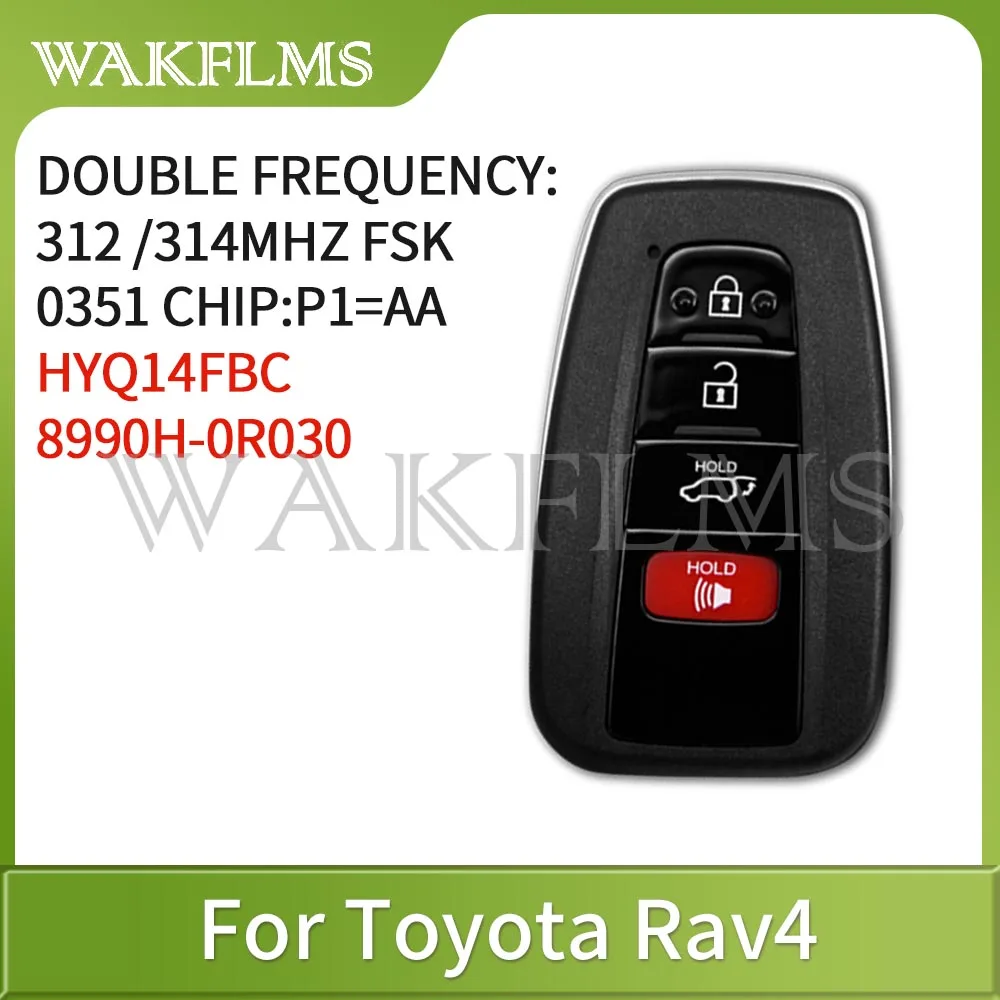 For-Toyota-RAV4-2019-2020-2021-Smart-Car-Key-0351-P4-AA-312-314Mhz ...