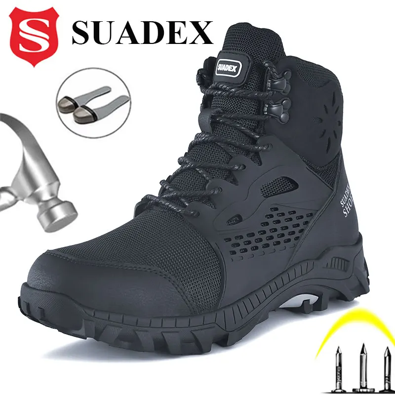 SUADEX-S1-Safety-Boots-Men-Work-Shoes-Anti-Smashing-Steel-Toe-Work ...