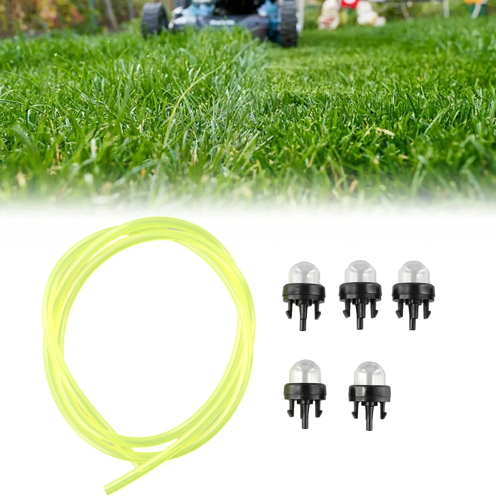 5pcs-Fuel-Primer-1M-Fuel-Line-Garden-Power-Tools-Accessories-Lawn-Mower ...