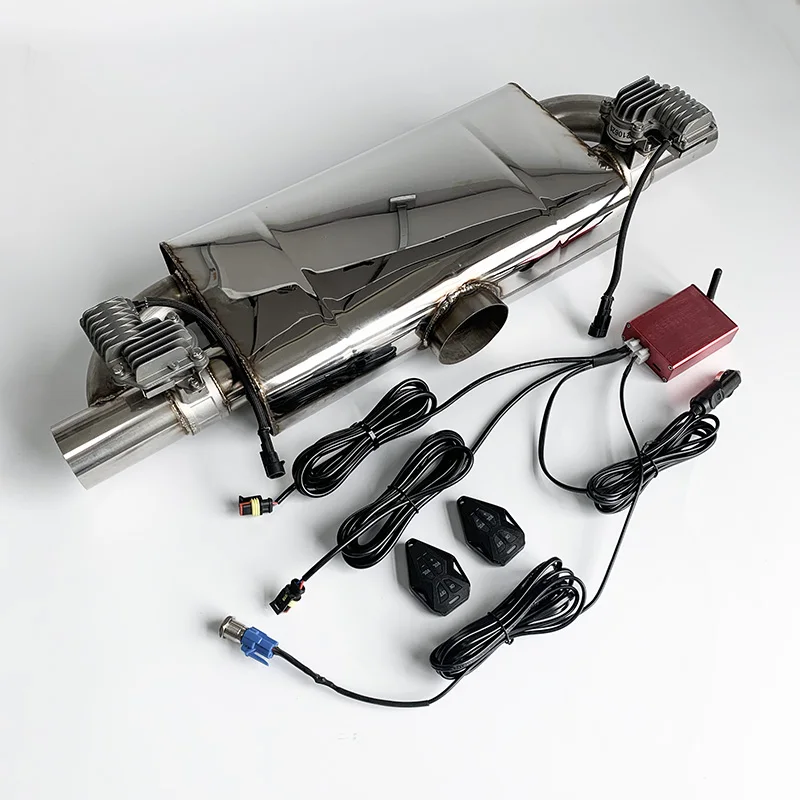 Car-Exhaust-Muffler-System-Wtih-Electric-Valve-Silencer-Remote ...