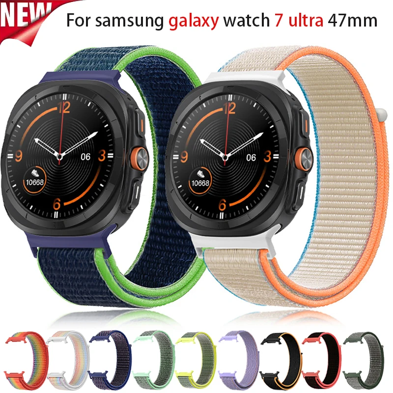 Nylon-Loop-Strap-for-Samsung-Galaxy-Watch-7-Ultra-47mm-Sport ...