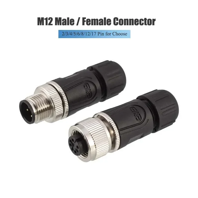 Waterproof-M12-Circle-Connector-2-3-4-5-6-8-12-17-Pin-Assembly-Welding ...