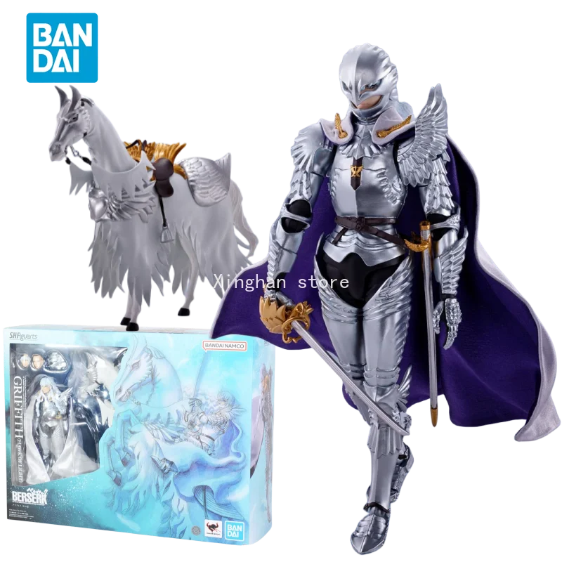 Bandai Genuine Berserk Anime Figure SHF Griffith Hawk of Light Action ...