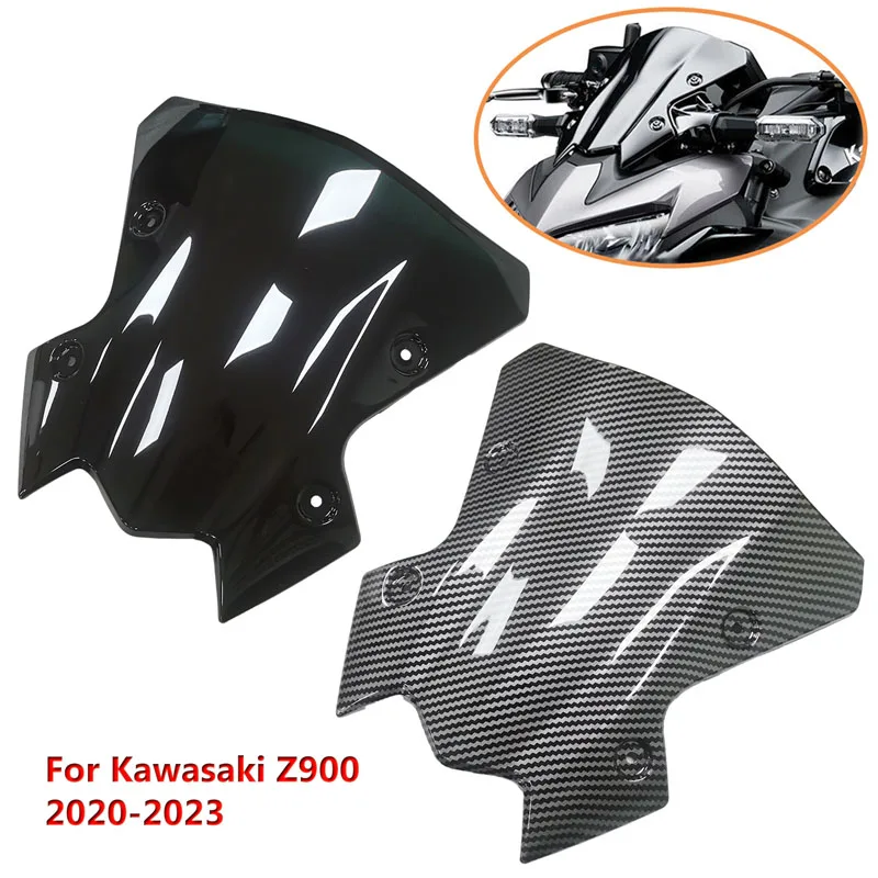 Motorcycle-Windshield-Windscreen-For-Kawasaki-Z900-2020-2022-2023-Front ...
