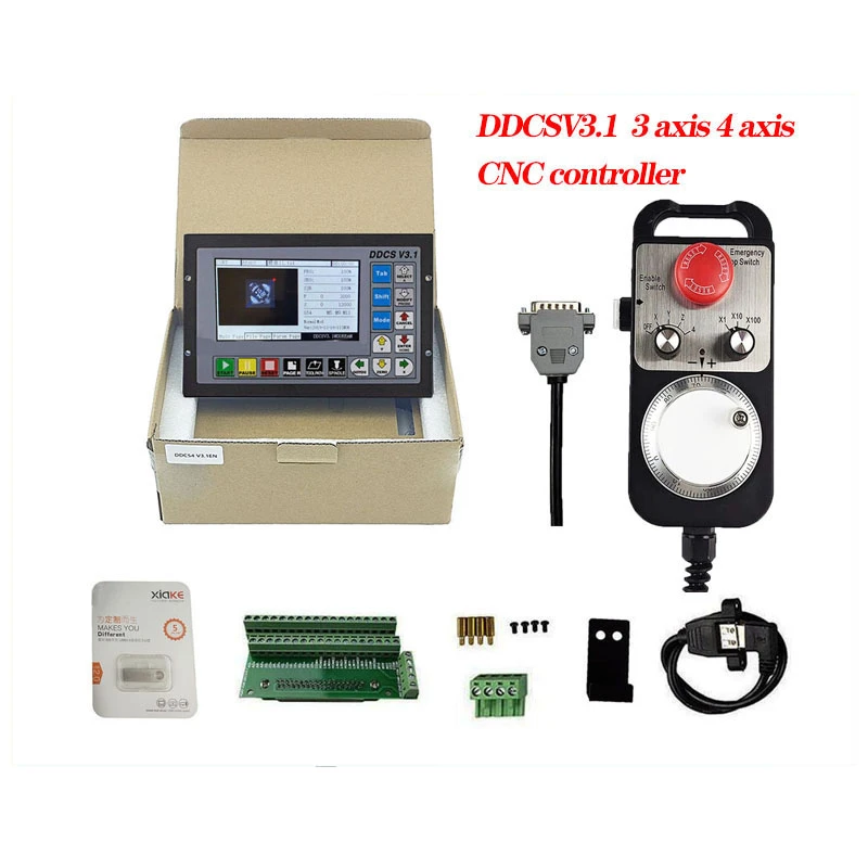 Offline CNC kit DDCSV3.1 MPG Standalone Motion Controller Offline Controller supports 3-axis/4 ...