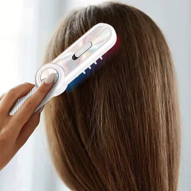 Laser Hair Growth Comb with Vibration Massage, Rechargeable Low Energy ...