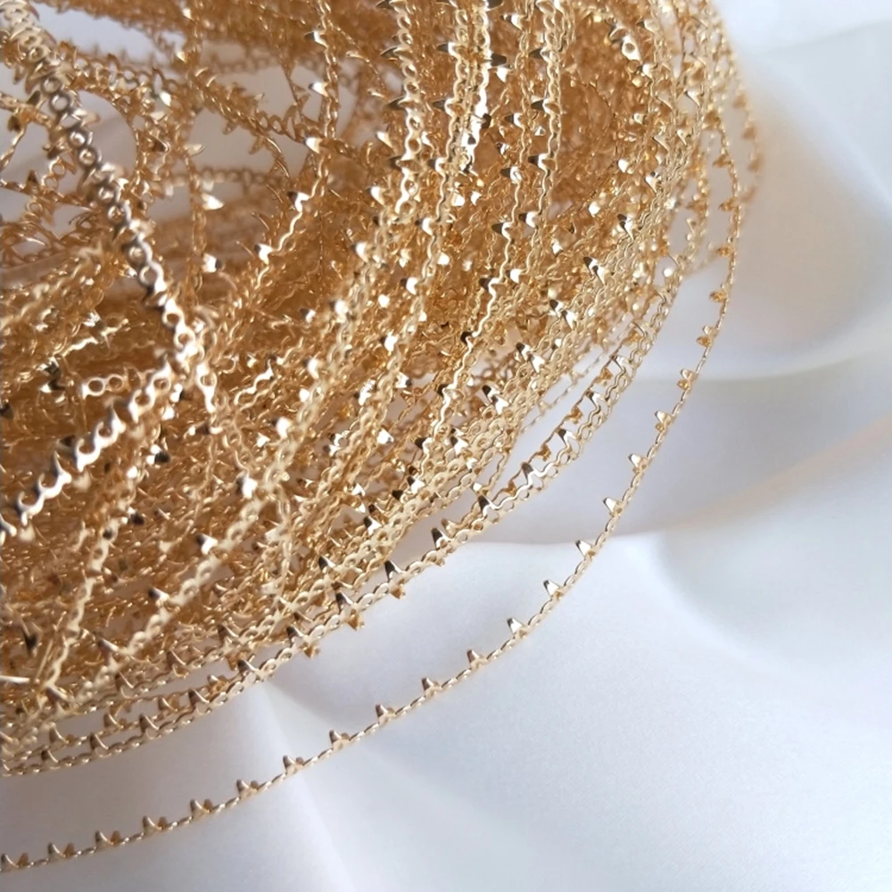 Copper Sewing Gem Lace 4MM Edging Line Charms Pendant Modeling Line DIY ...