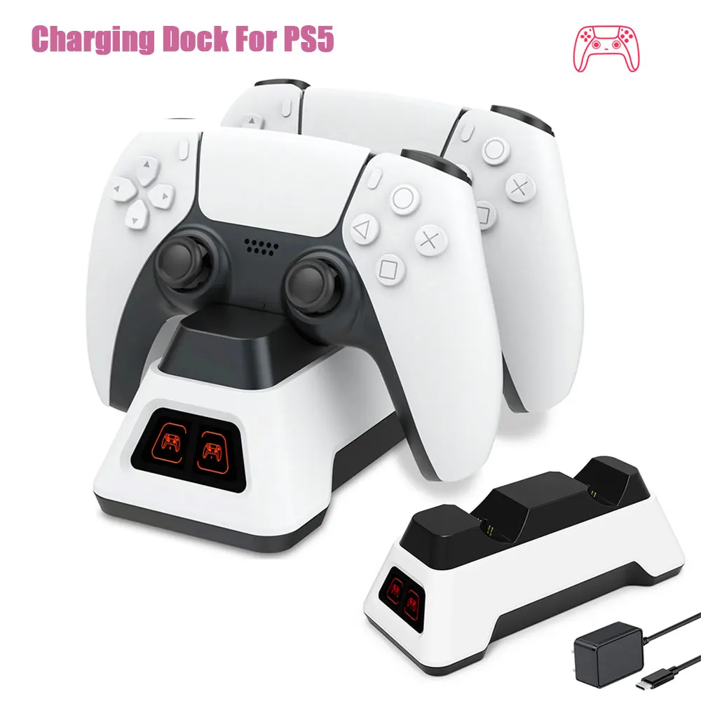 PS5-Fast-Charging-Dock-Station-With-LED-Indicator-Dual-Controller ...