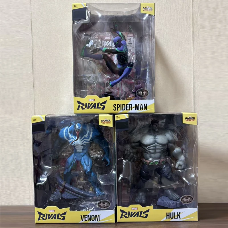 McFarlane Toys Marvel Rivals Platinum Variant Hulk/Venom/Spider Man 1:6 ...