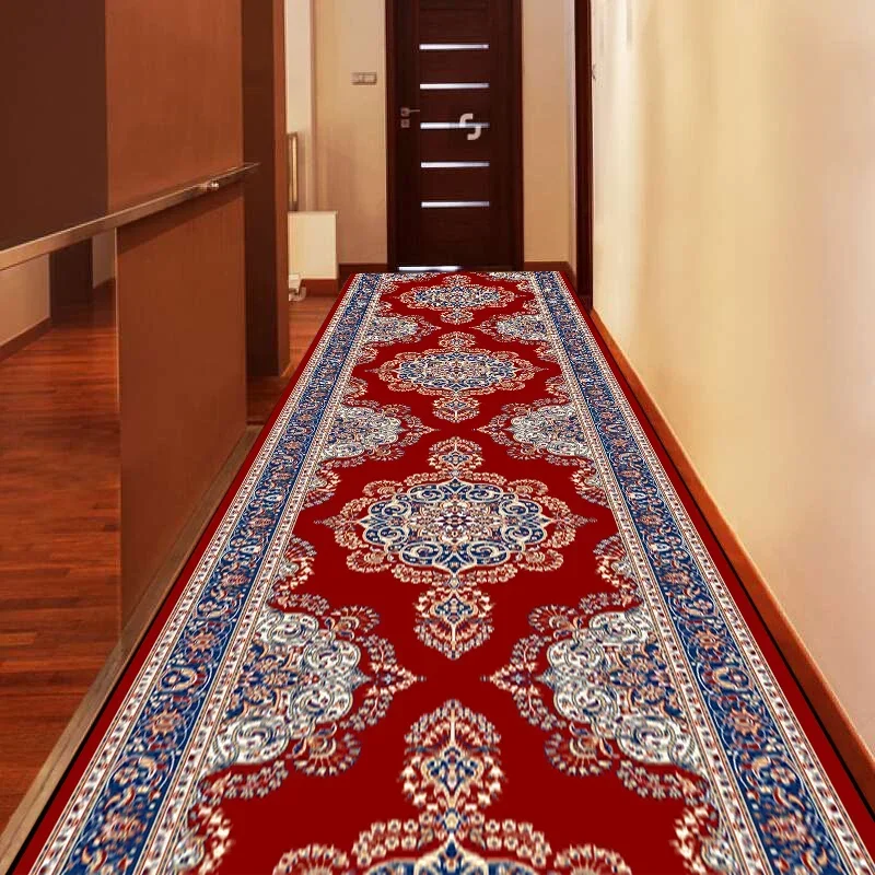 retro-Long-Corridor-Carpet-Luxury-Decoration-Home-Hallway-Rug-Non-slip ...