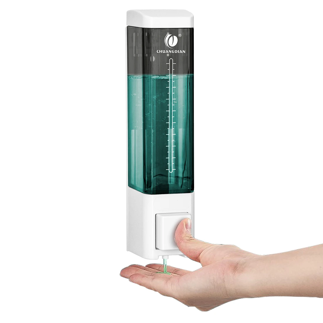 Manual Soap Dispenser Liquid Soap Dispensers Wall Mounted 180ml Chamber ...