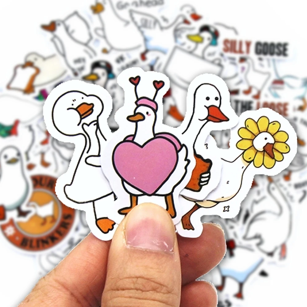 10-50-100pcs-Kawaii-Call-Ducks-Stickers-Toys-Cute-Cartoon-Decals-For ...