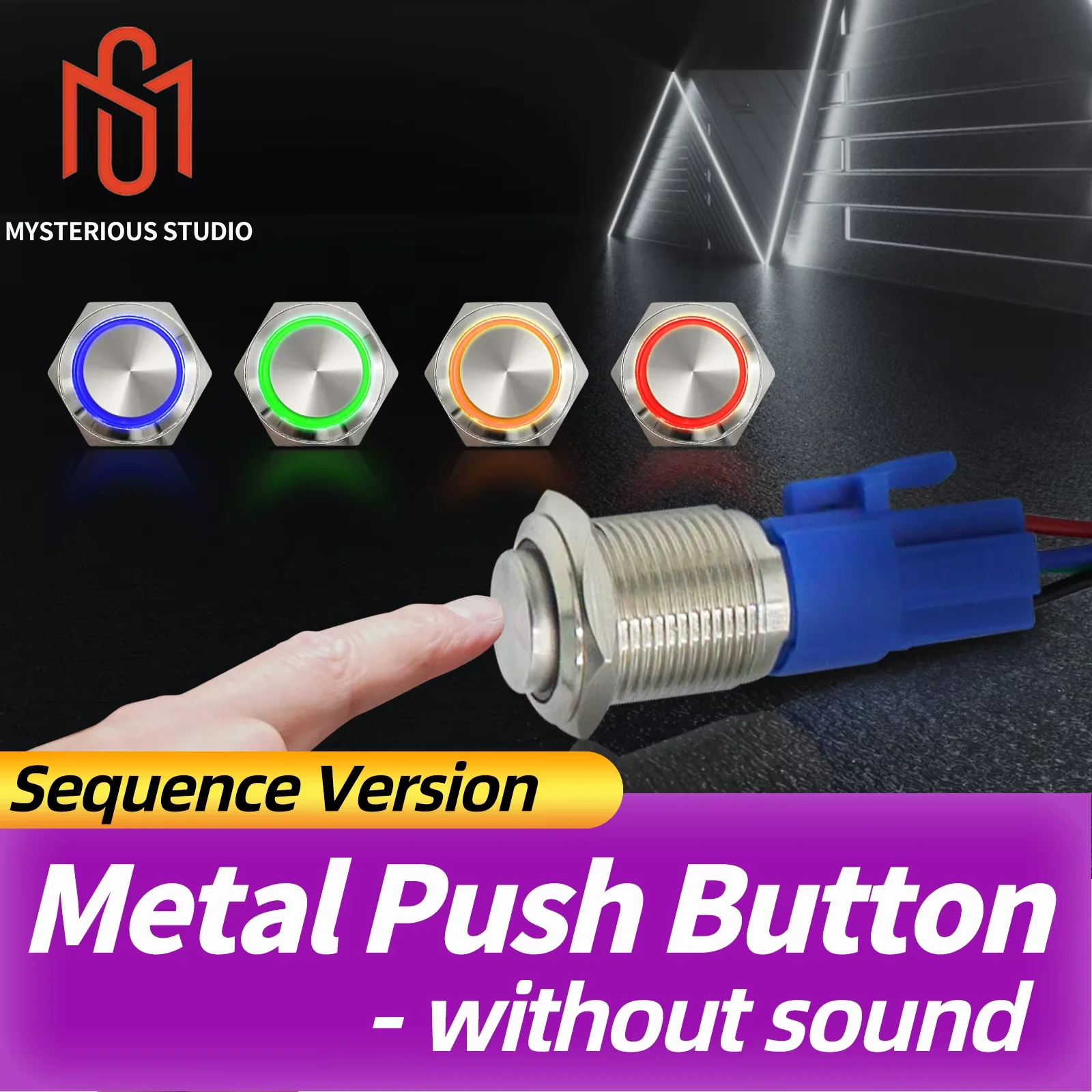Mysterious-Studio-Escape-Room-Props-Metal-Push-Button-Switch-Light-5 ...