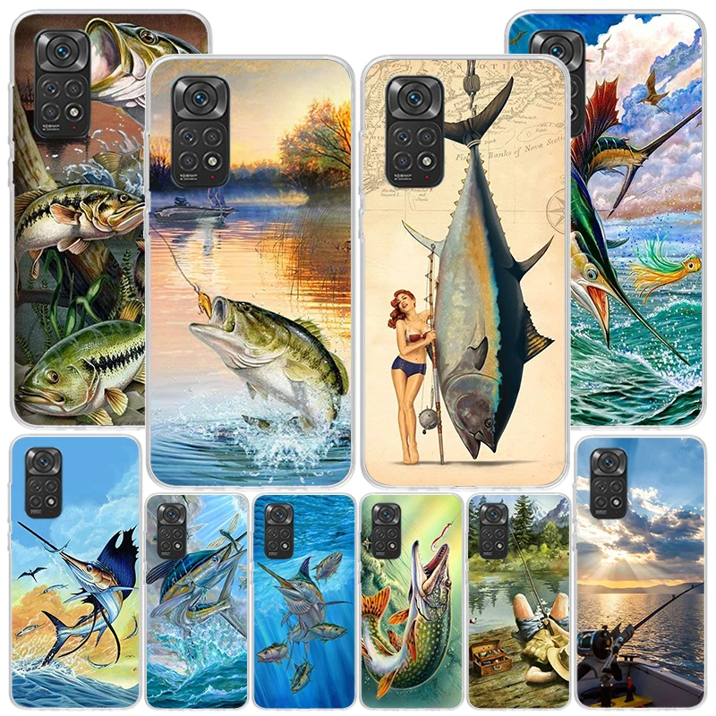 Offshore Angling Fishing Fish Rod Phone Case For Xiaomi Redmi Note 15 ...