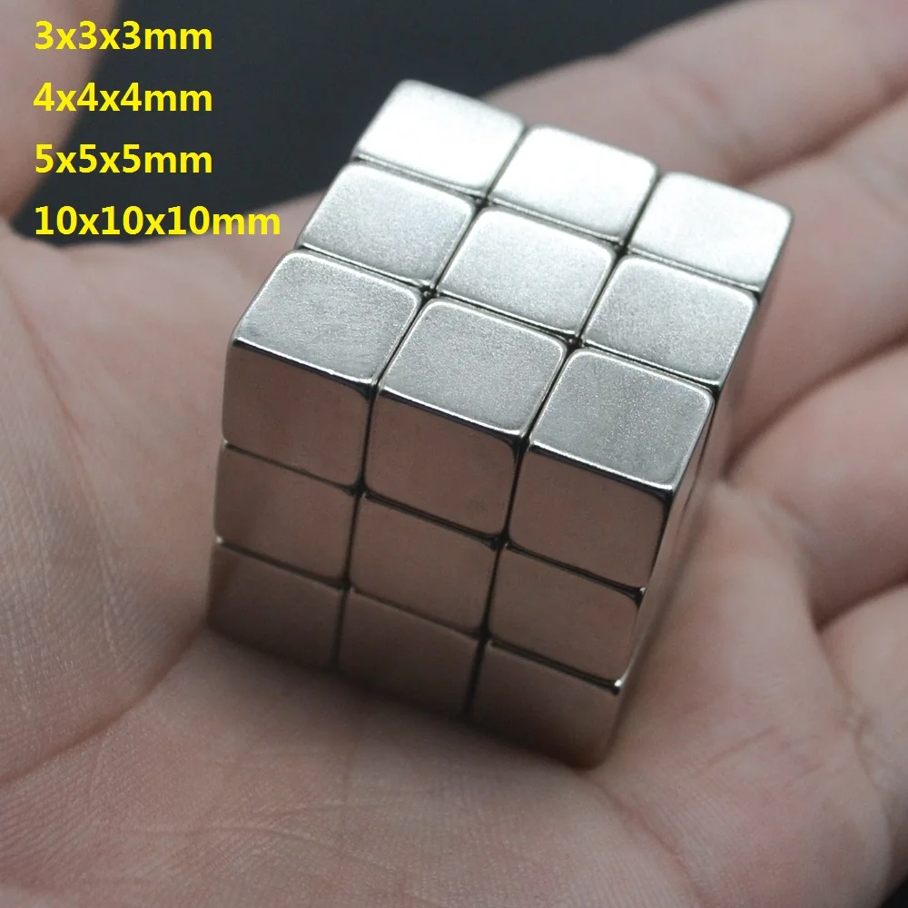 10 ~ 1000 TEILE/LOS N35 Rechteckigen Magnet 5x5x5 4*4*4 3x3x3 10x10x10 ...