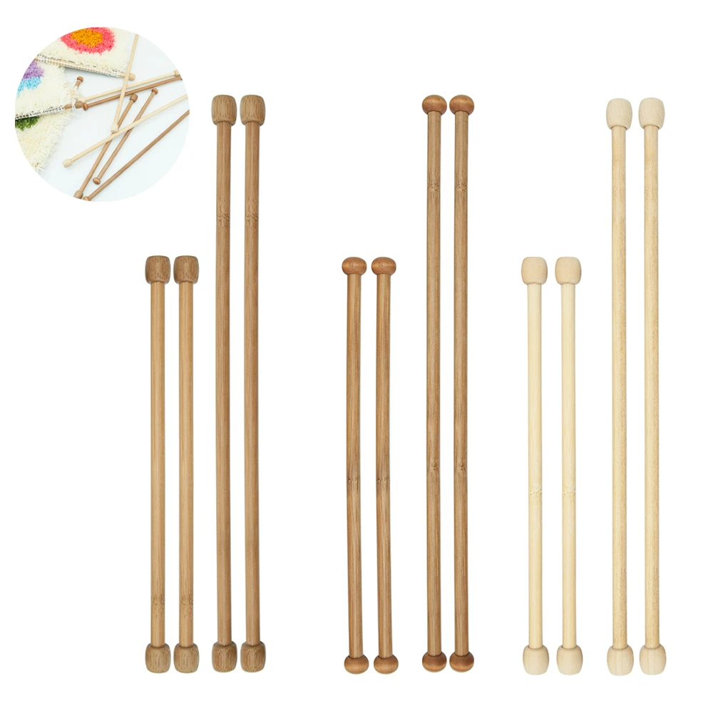 4Pcs Round Hanging Rod Bamboo Wood DIY Handmade Hanging Pole ...