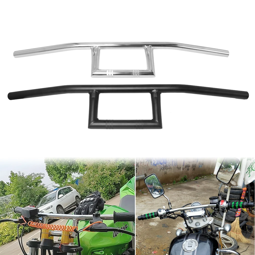 Motorcycle-7-8-22mm-Handlebar-Vintage-Motorbike-Handle-Bars-Cruiser ...