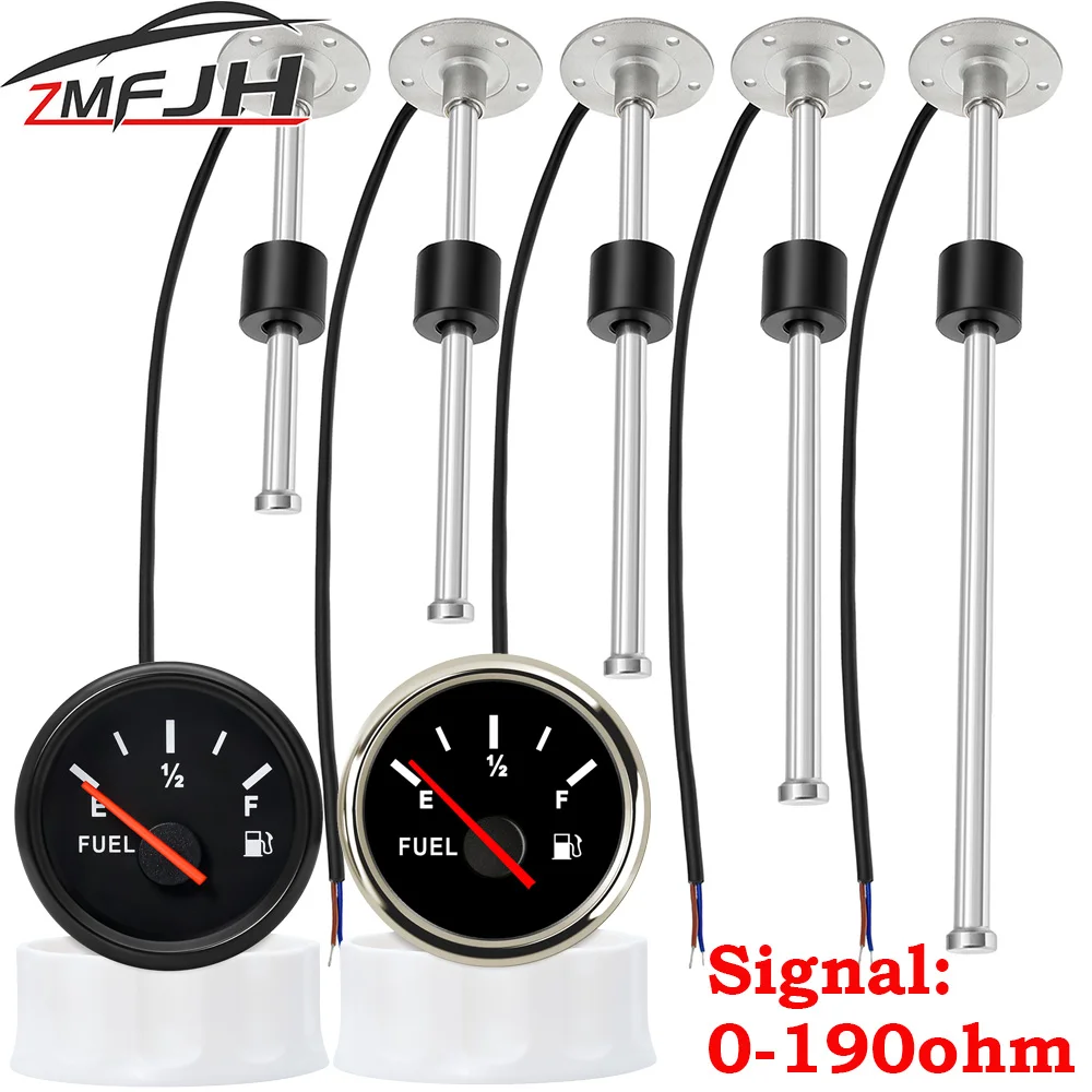 Marine Boat Car Fuel Level Sensor With Indicator Tank Meter 0~190 ohm ...