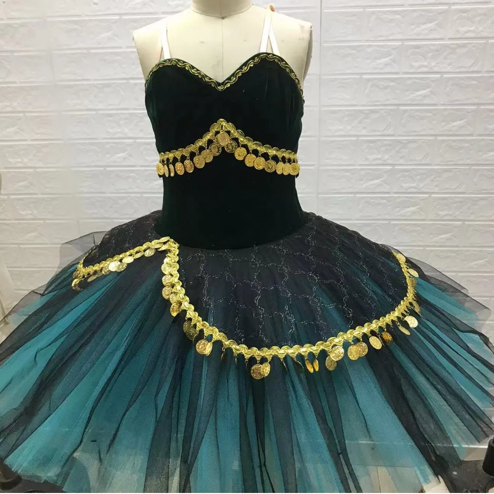 Esmeralda Variations Hall Quixote Ballet Performance Tutu Dress Red And ...