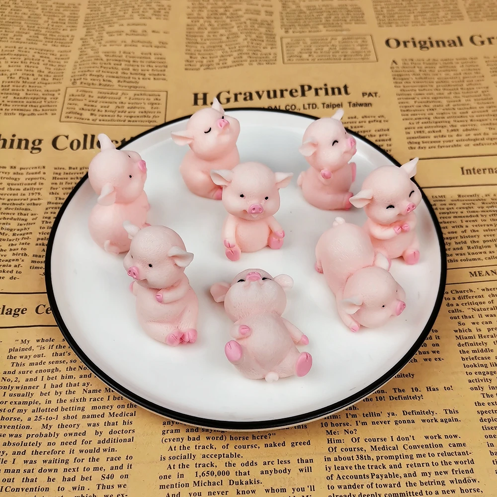 3D Animal Cute Pig Shape Piggy Soap Candle Mold Silicone Mold Plaster ...