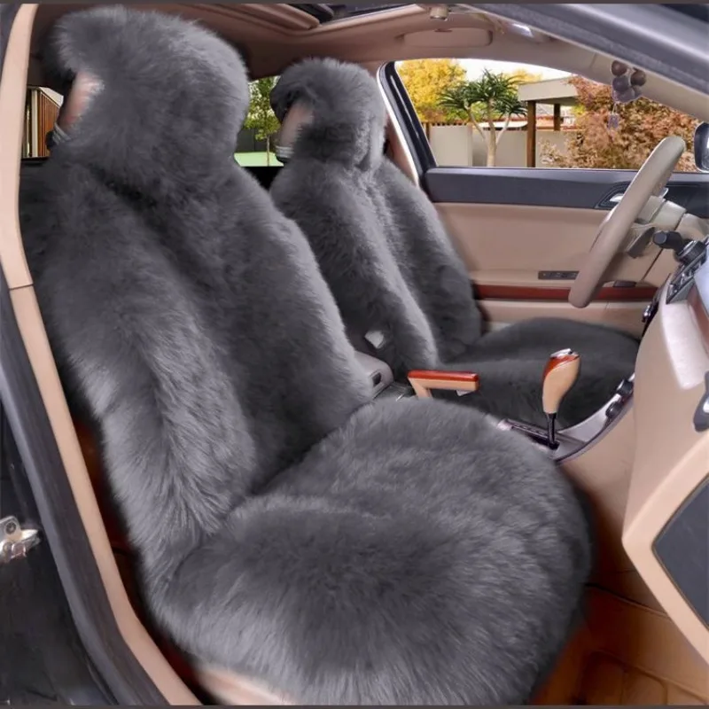 Warm-Plush-Car-Seat-Covers-Universal-Long-Wool-Fur-Car-Front-Seat ...