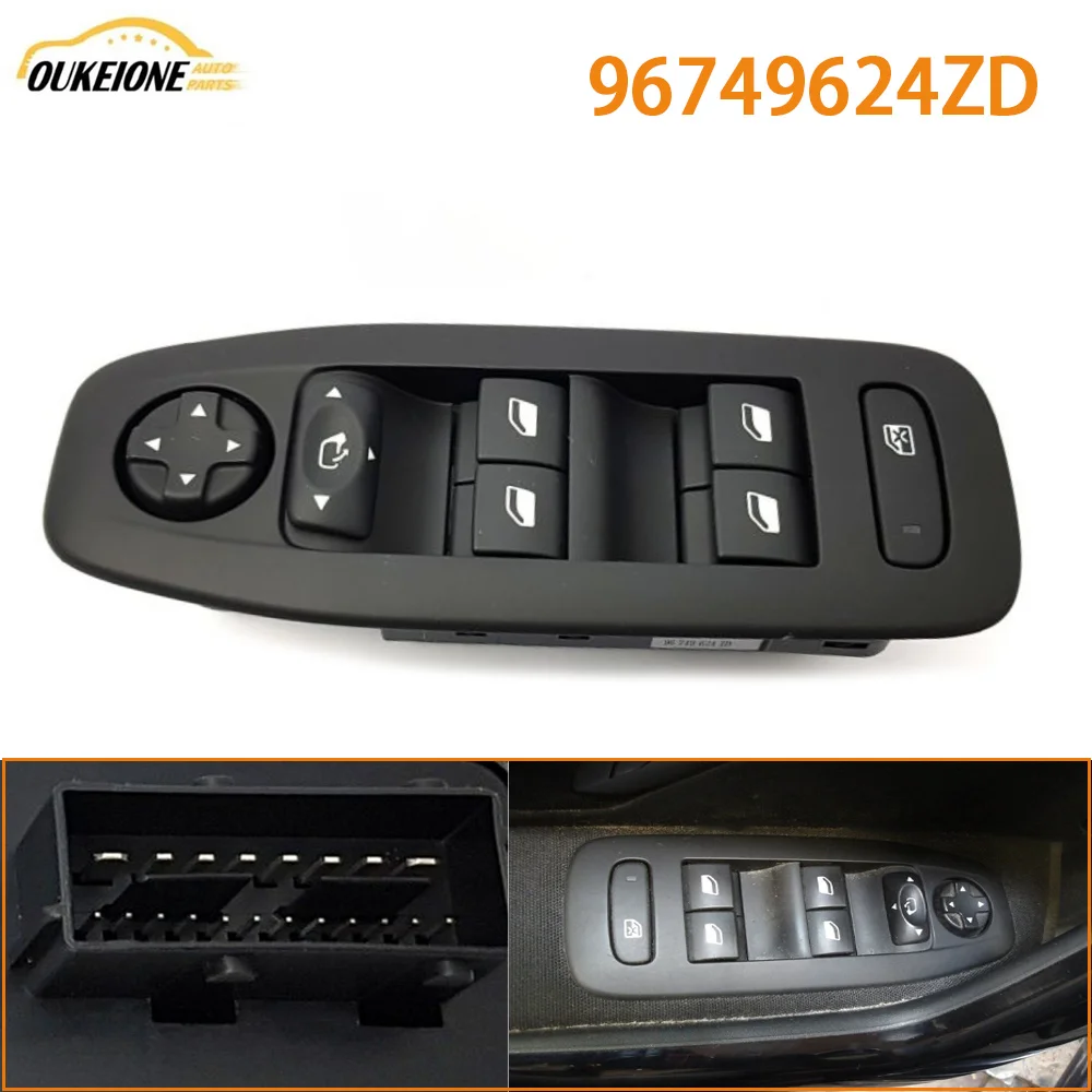 Interruptor-de-controle-de-janela-para-Peugeot-208-2008-2013-2018 ...