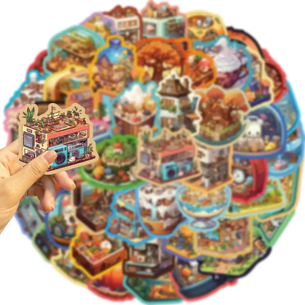 Cartoon-Sticker-50pcs-Cartoon-Micro-World-Graffiti-Stickers-for ...