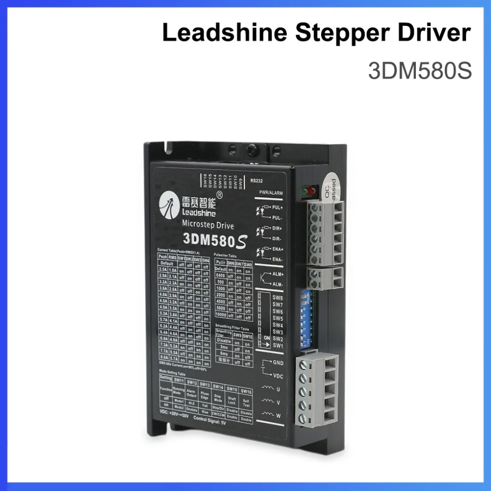 Leadshine-Stepper-Motor-Driver-3DM580-3-Phase-18-50VDC-1-0-8-0A-Upgrade ...
