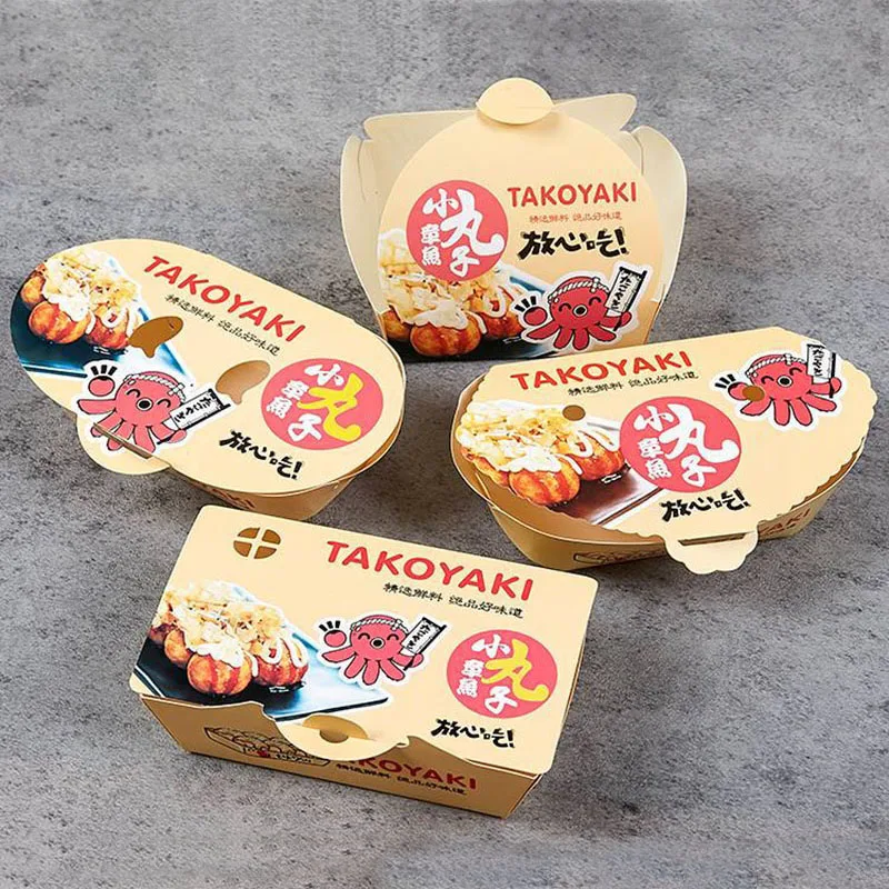 Takoyaki Japanese Street Food | Packaging Japanese Food | Japanese Food Packing Paper ...