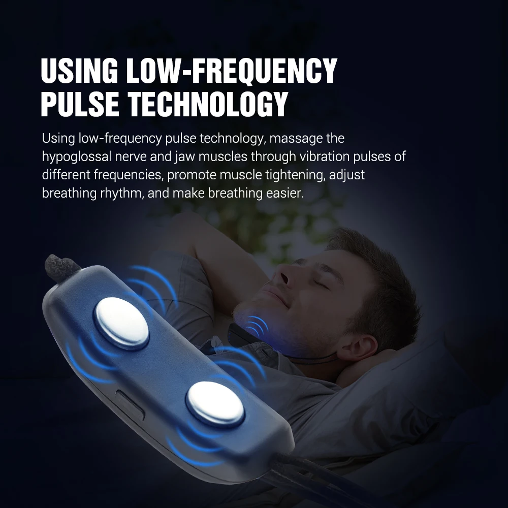 Anti Snoring Device EMS Pulse Snore Stopper Sleep Apnea Aid Breathing ...