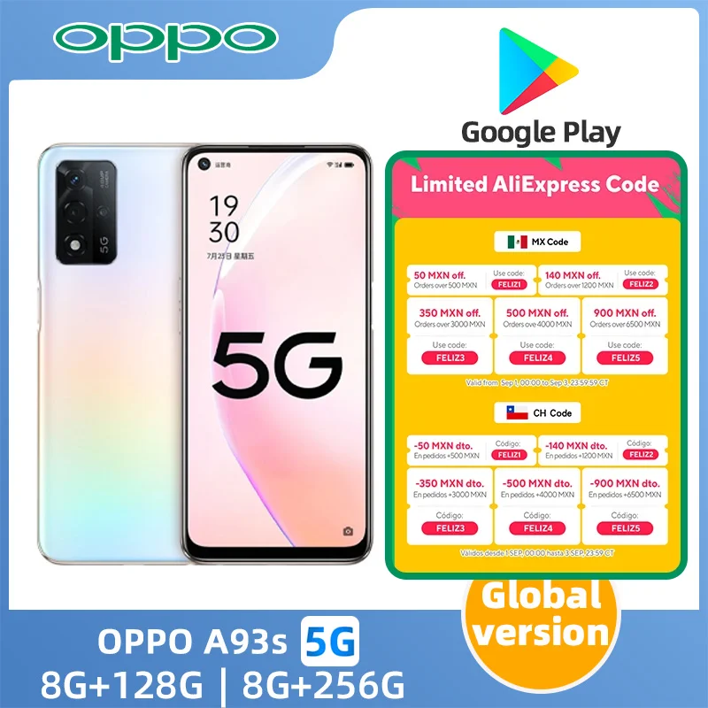 oppo-A93s-Smartphone-googleplay-Mobile-Phone-6-5inch-RAM-8G-ROM-128G ...