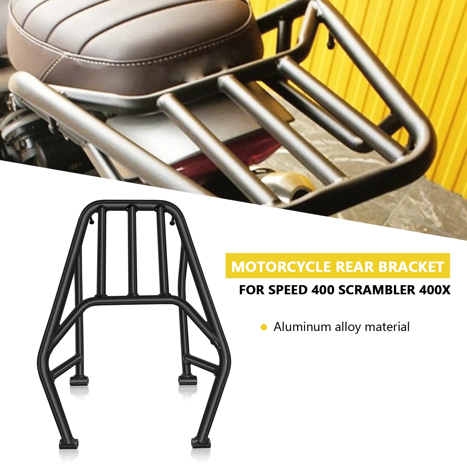 For-Motorcycle-Rear-Rack-Accessories-Luggage-Racks-Brackets-Speed-400 ...