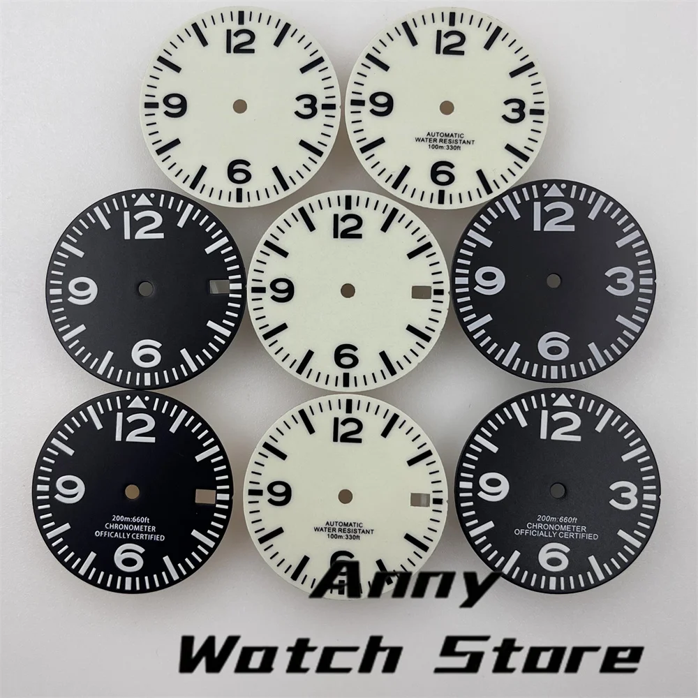 29mm-preto-branco-d-gito-rel-gio-dial-c3-forte-verde-luminoso-ajuste ...