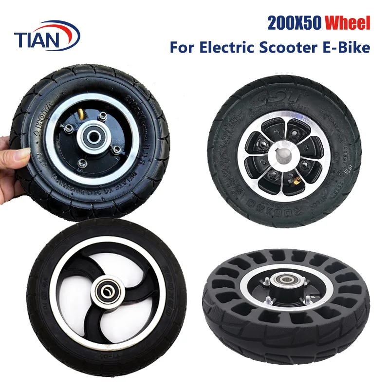 Aluminium Alloy Pneumatic Tire | 200x50 Wheel Scooter | 8 Inch 200x50 ...