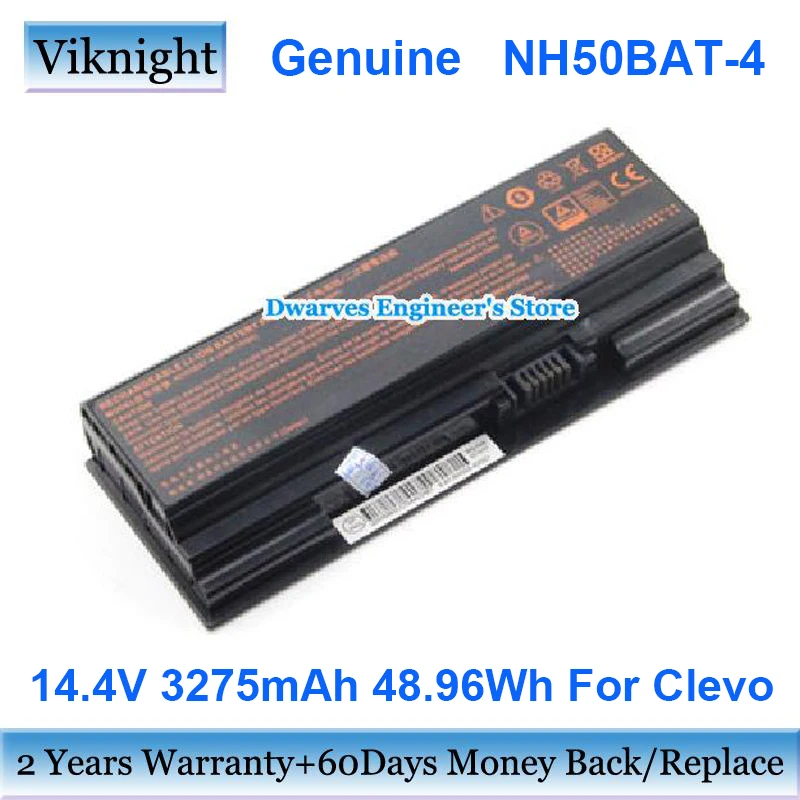 Genuine 48.96Wh 14.4V NH50BAT-4 Laptop Battery for Clevo NH58RCQ 6-87 ...