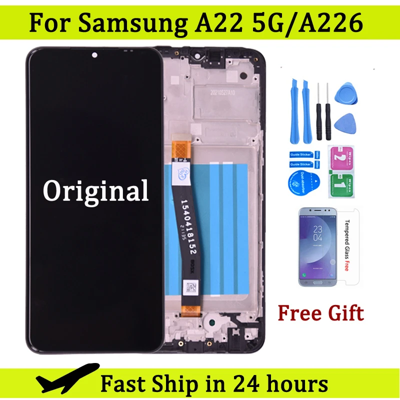 Original For Samsung Galaxy A22 5g Lcd Display Touch Screen Digitizer ...