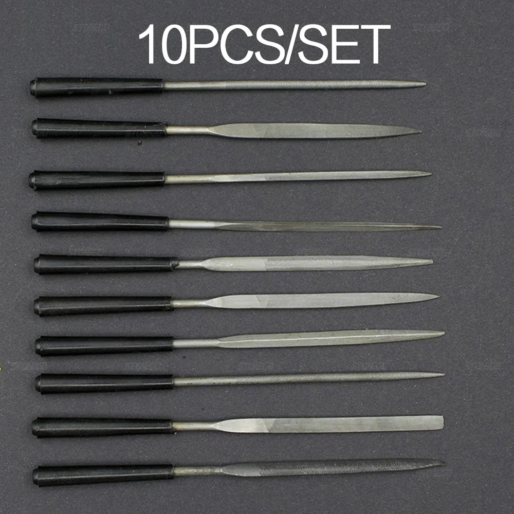10PCS-3x140mm-Needle-Files-Set-Jeweler-Diamond-Carving-Craft-Tool-Metal ...