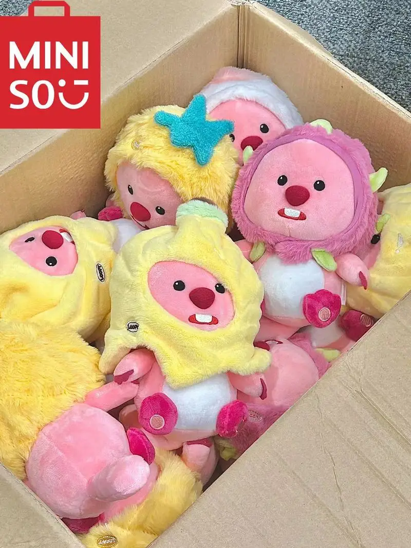 Miniso-Anime-Loopy-Plush-Doll-Creative-New-Cartoon-Fruit-Headwear ...