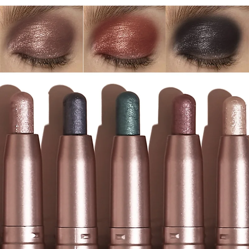 Metallic Double-head Eyeshadow Stick Diamond Shimmer Highlighter Pencil ...