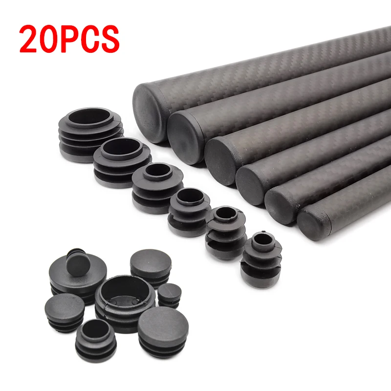 Carbon-Fiber-Tube-Dust-Proof-Plastic-Stopper-Stainless-Steel-Tube-Foot ...
