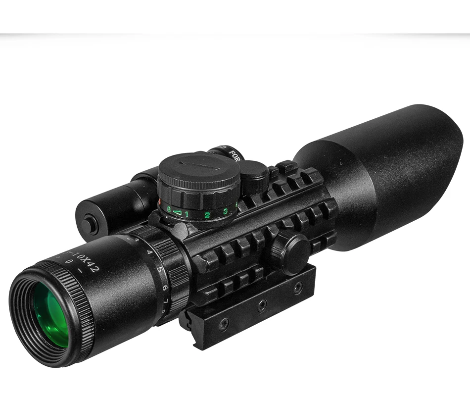 FIRE WOLF 3-10x42 Holographic Sight Hunting Scope Outdoor Reticle Sight ...