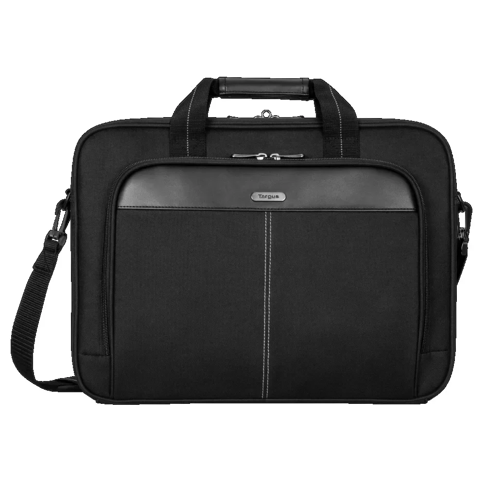 Targus Classic Slim Laptop Briefcase Black Polyester TCT027US ...