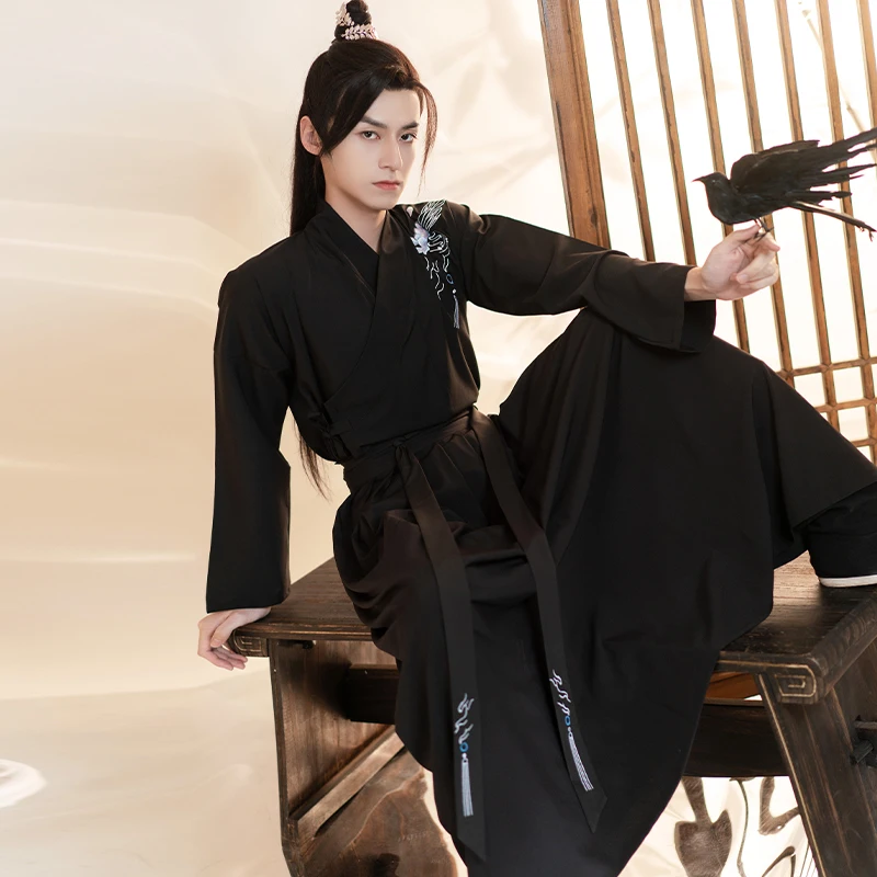 Traditional Chinese Clothing HanFu Man Costume Couple Ancient Swordsman ...